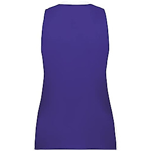 Augusta Sportswear Women's Standard Ladies Match-Up Basketball Jersey, Purple/White, 2XL