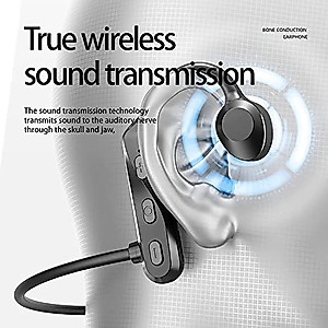 Newly Premium Bone Conduction Open-Ear Sport Headphones — Noise Cancelling Earphones - Built-in Mic Sweat Resistant Earphones for Workouts and Running with Deep Base (Green)-2