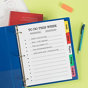 Avery 5-Tab Binder Dividers, Write & Erase Multicolor Big Tabs, 6 Sets (23076)