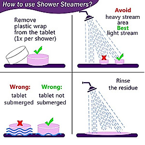 Shower Steamers - Pack of 8 Aromatherapy Shower Bombs Tablets Gift Sets. Mother's Day, Christmas, Best Gift Ideas, Perfect Gifts for Wife, Women