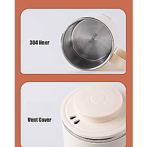 400ML Teapot Health Pot Electric Tea Pot Portable ​Mini Multi Cooker Electric Kettle Household Filter Teakettle Temperature Control Kettle Flower Teapo Fast Boiling Heat Preservation Function A,4