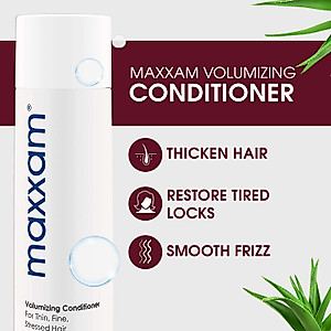 Maxxam Thickening Conditioner for Thin and Fine Hair, Daily Volumizing Hair Conditioner for Color Treated Hair, 10 Fl Oz