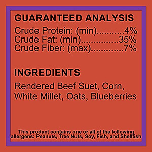 C&S Berry Suet Treat 11.75 Ounces, 12 Pack