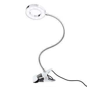 JimKing Ring Light, Tattoo Light Desk Lamp, LED Book Light with Clip, USB Bed Lamp for Live Show, Reading, Tattoo, Make Up, Manicure