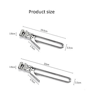 Adjustable Multifunctional Stainless Steel Can Opener，adjustable Stainless Steel Can Opener，fullofcarts Jar Opener for Weak Handsfor Any-size Lids (1pcs, 9in)