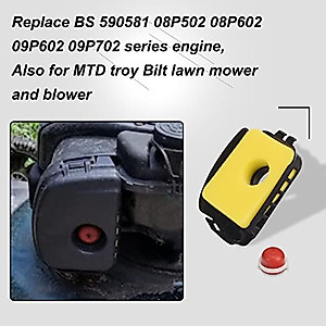 595660 Air Cleaner Cover & 799579 Air Filter Kit Compatible with B&S 590581 08P502 08P602 09P602 09P702 Series Engine for MTD Troy Bilt Lawn Mower and Blower - 2Pack