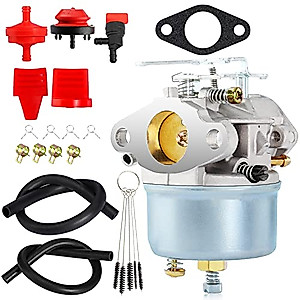 QAZAKY Adjustable Carburetor Compatible with Tecumseh 632107 632378 632536 640084 640105 640299 632107A 632378A 640084A 640084B 640299A 640299B 3.5HP 4HP 5HP HS50 LH195SP OHSK110 OHSK120 OHSK125 Carb