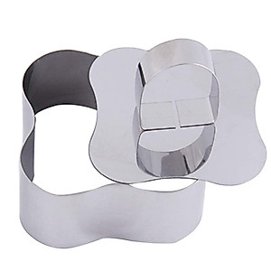 Luxshiny Cake Molds Small Heart Cake Mini Cookie Cutters Cake Pusher Round Cutter Molds for Baking Cookie for Kids Pastry Ring Pancake Mold Baking Cutter Baking Tools Mousse