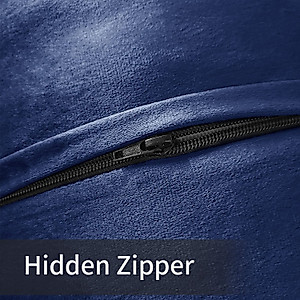 [Removable Cover] Bean Bag Chairs for Adult, Giant 4ft Memory Foam Bean Bag for Teens, Adults, Big Sofa Bean Bag Chairs, Giant Bean Bag Soft Fluffy Fur Bean Bag Chairs for Adults, Furnitures, Blue