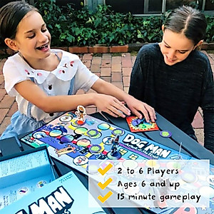 University Games, Dog Man Attack of The FLEAS Cooperative Board Game Based On The Popular Dog Man Book Series by DAV Pilkey for 2 to 6 Players Ages 6 and Up