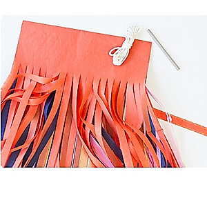 DIY Tissue Paper Tassels Party Decoration Supplies Sets 15 PCS Tassel Garland Banner for Birthday Party Bridal Shower Wedding Gold Garland Bunting Pom Pom (GM-Gold and Green)