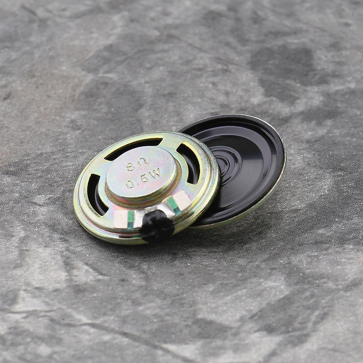 ECSiNG 5PCS Inner Speaker Loudspeaker Compatible with Game Boy Color/Advance GBA/GBC 23mm 8 Ohms 0.5W Game Console Replacement Repair Parts