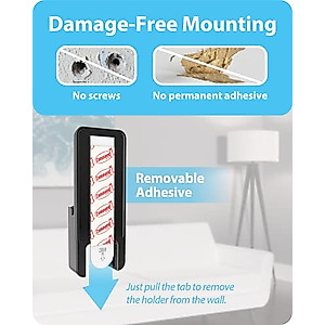 TotalMount Holder for Apple TV Remote – Never Lose Your Apple TV Siri Remote Again (Holder Includes Removable Adhesive to Prevent Wall Damage)