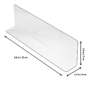 POPETPOP Acrylic Shelf Dividers,Closet Shelf Divider Perfect for Store Shop Clothes Bedroom Kitchen Cabinets Shelf Storage and Organization 6pcs,EJ0I10450DO2974Y,25X7X6CM
