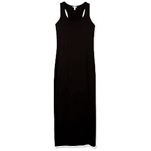 Amazon Essentials Women's Supersoft Terry Racerback Maxi Dress (Previously Daily Ritual), Black, Medium