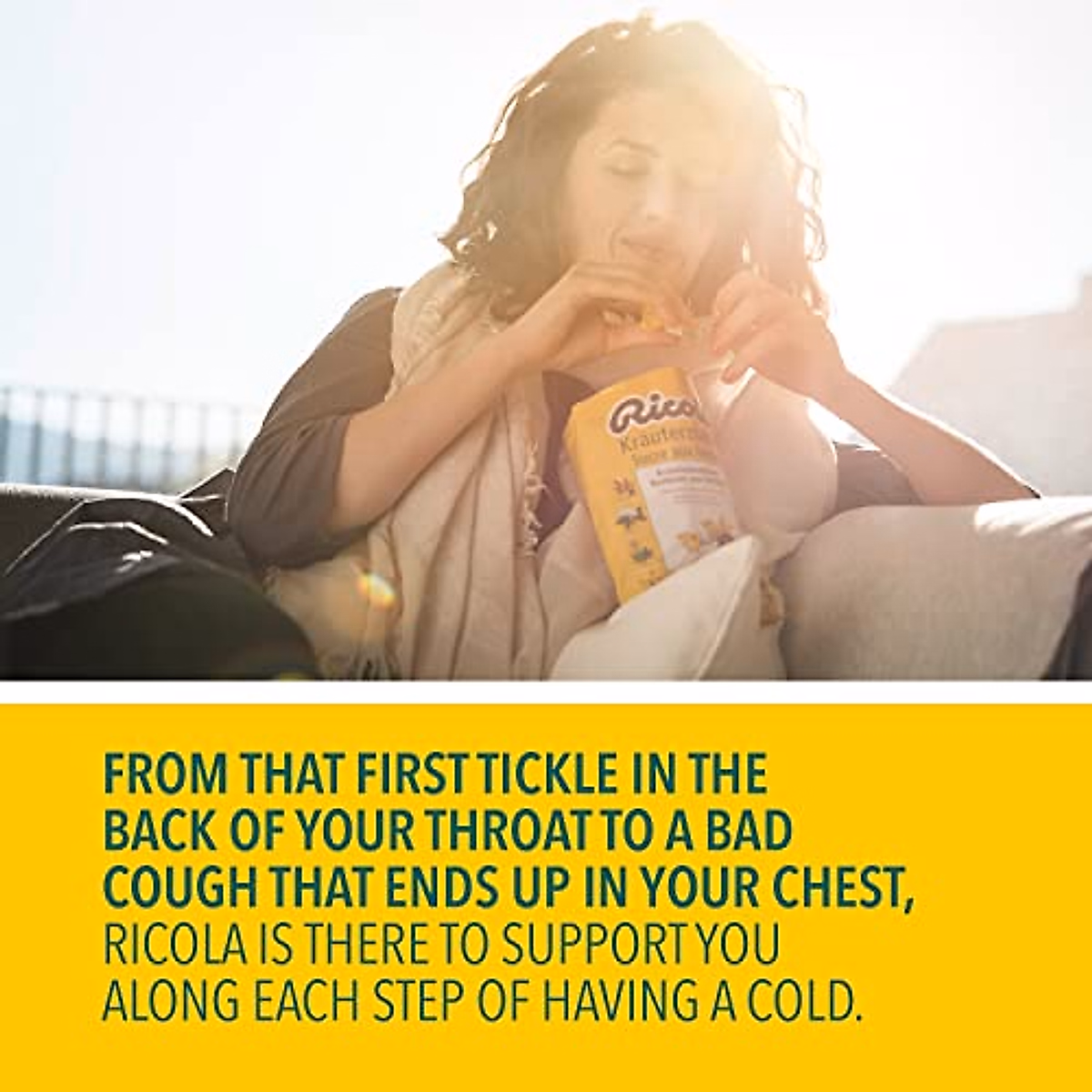 Ricola Original Natural Herb Cough Suppressant Throat Drops, 45 Drops, Fights Coughs Naturally, Soothes Throats, Naturally Soothing Relief (Count Size May Vary)