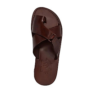 Asher - Leather Slide On Sandal - Mens Sandals