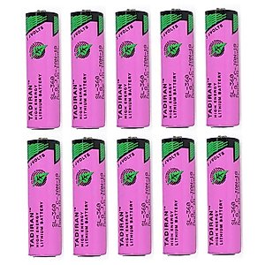 BATTEMALL 10 Pcs 3.6V 2400mAh TL-5903 AA Lithium Battery for Tadiran TL-5903 SL-360 S7-400 ER14505 TL-2100 6ES7971-0BA00