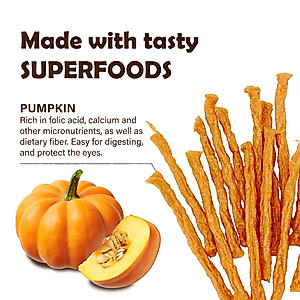 AFreschi Chicken and Turkey Dog Treats (Wrapped Rice Bone+Soft Strip, Pumpkin)