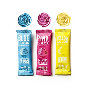 ColorKitchen Food Coloring (3 Colors) – Plant-based Colors | Artificial Dye-free | Gluten-free | Non-GMO | Vegan | Colors for Frosting and Natural Healthy Baking | Soy free