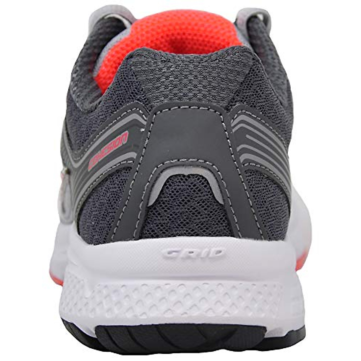 Saucony Women's Cohesion 10 Grey/Peach Running Shoe 9 M US