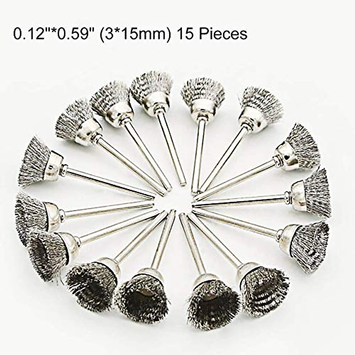 45PC Wire Brushes for Drill Set Stainless Steel Wheel Brushes Dremel Accessories for Rotary Tools - Grinding, Sanding, Polishing