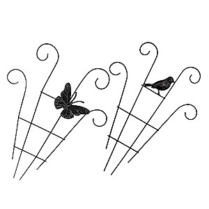 Yardwe 4 Pcs Flower Plant Rose Plant Outdoor Plant Flower Support Ring Stackable Flower Trellis Plants Ladder Trellis Decorative Plant Trellis Garden Supplies Trellis for Climbing Plant