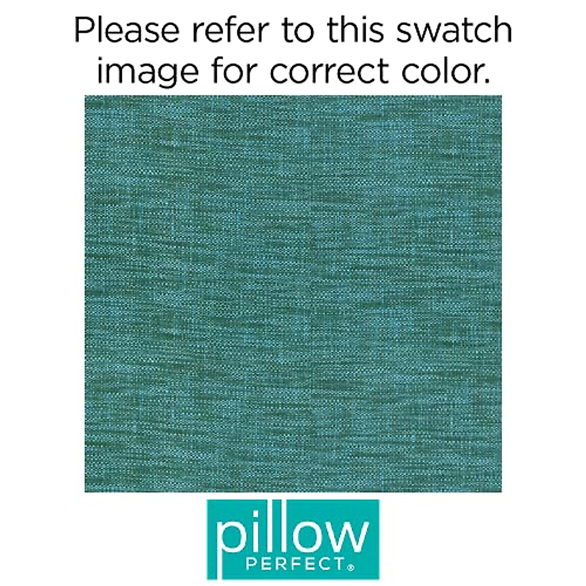 Pillow Perfect Remi Solid Indoor/Outdoor Large Lumbar Pillow Plush Fill, Weather and Fade Resistant, Large Lumbar - 16.5" x 24.5", Blue, 2 Count