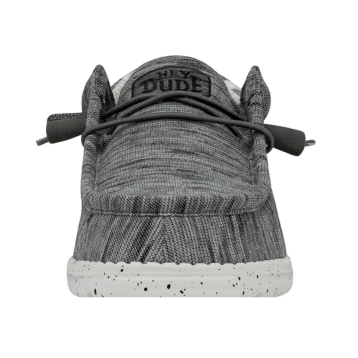 Hey Dude Men's Wally Stretch Stone White Size 10| Men's Loafers | Men's Slip On Shoes | Comfortable & Light-Weight