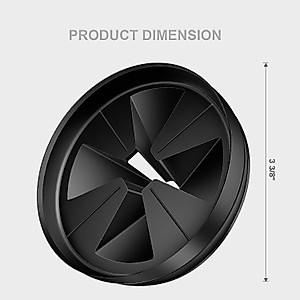 Sink Baffle QCB-AM Replacement for InSinkErator Evolution Series, Garbage Disposal Splash Guards Removable Quiet Collar Drain Plugs, Garbage Disposer Accessories
