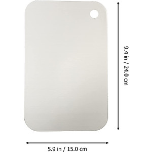 Small Cutting Board for Kitchen, 304 Stainless Steel Cutting Board, Chopping Block Fruit Cutting Block for Home Kitchen (5.9 * 9.8inches)