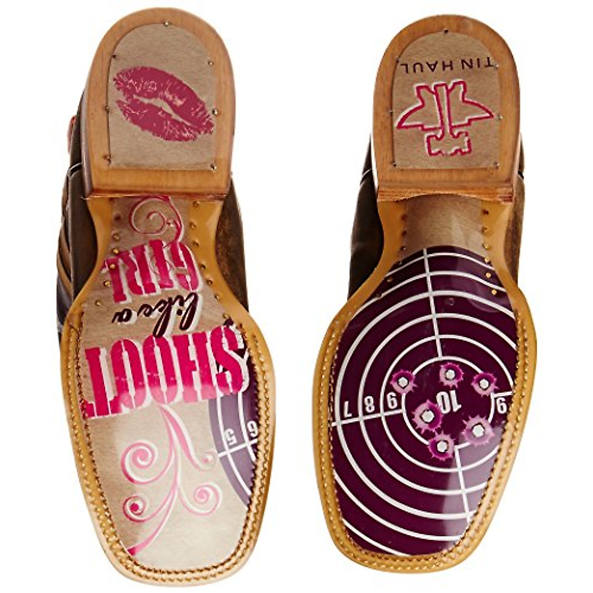 Tin Haul Shoes Women's American Woman, Brown/Navy, 5.5