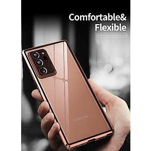 KMXDD Anti-Peeping Galaxy Note 20 Ultra 360° Full Body Case,Clear Double Sided Tempered Glass [Magnetic Adsorption] Metal Bumper Protection Privacy Cover for Note 20 Ultra (Black, Note 20 Ultra)