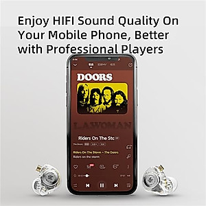 KZ EDX PRO iem Gaming Earbuds with 1DD, Wired Earphones Headphones, KZ in-ear Monitors, HIFI Deep Bass Sound with New 10mm Dynamic Driver Detachable Cable for Gaming Sport Church Video(Cyan, with mic)