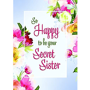 Secret Sister - All Occasion - It's A Secret - KJV and NIV Scripture Greeting Cards - (Box of 12)