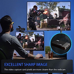 Y&H USB3.0 HDMI Game Capture Card Audio Video 4K 30P/1080P 120fps Record and Live Streaming,HDMI Capture Device for Nintendo Switch PS5 PS4 Xbox One 360 Wii U,Windows Linux Os X System
