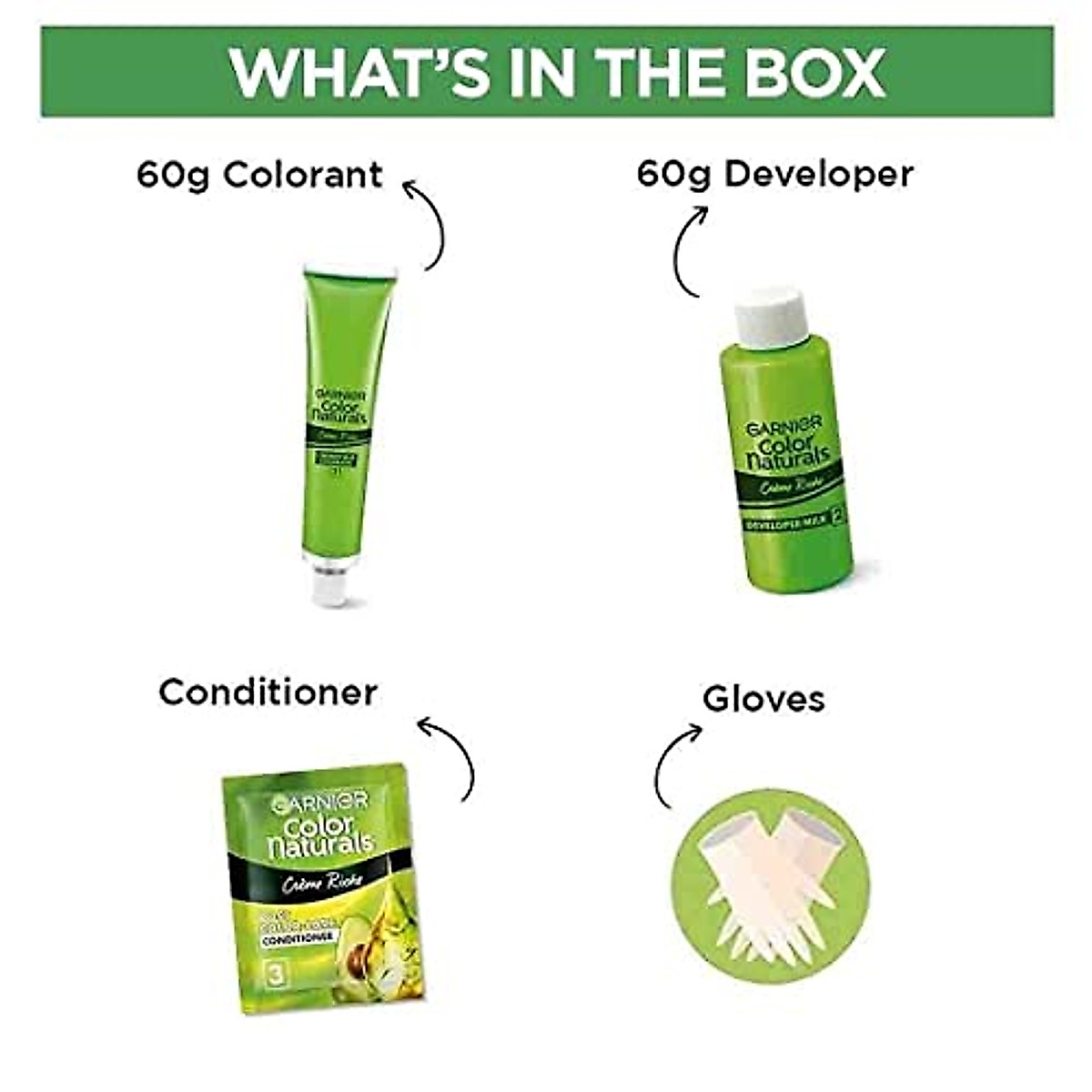 Garnier Color Naturals Nourishing Permanent Hair Color Cream - Natural Black 1 Set