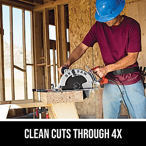 SKILSAW SPT70WM-01 15 Amp 10-1/4" Magnesium SAWSQUATCH Worm Drive Circular Saw,Silver