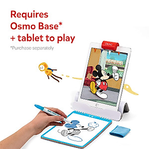 Osmo - Super Studio Disney Mickey Mouse & Friends - Ages 5-11 - Learn to Draw - For iPad or Fire Tablet Educational Learning Games - STEM Toy Gifts, Boy & Girl-Ages 5 6 7 8 9 10 11(Osmo Base Required)