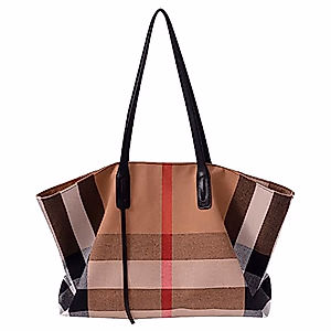 Handbags for Women Canvas Fashion Large Capacity Roomy Bag Ladies Crossbody Purse Fashion Tote Top Handle Satchel