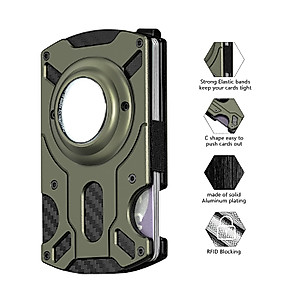 furid Apple Airtag Wallet Men: Air Tag Wallet, Wallet with Airtag Holder, Minimalist Slim Wallet with Money Clip