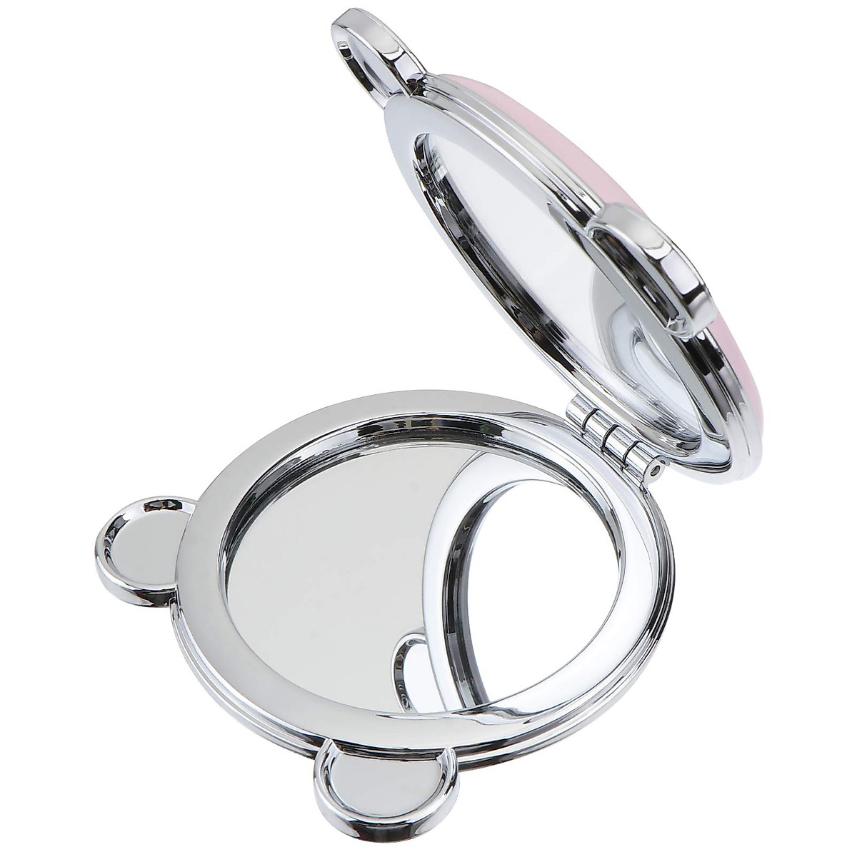 HEALLILY Womens Wallet Double- Sided Hand Mirror Pig Makeup Mirror Portable Foldable Double Sided Round Mirror Purse Handbag Cosmetic Mirror for Women Ladies Style 2 Compact Vanity Mirr Travel Wallet