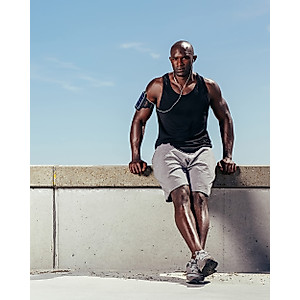 DRSKIN Men's 3 Pack Dry Fit Y-Back Muscle Tank Tops Mesh Sleeveless Gym Bodybuilding Training Athletic Workout Cool Shirts (BTF-ME-TA-(B,N,G), XL)