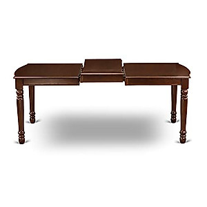 East West Furniture DONO9-MAH-W, 9-Piece