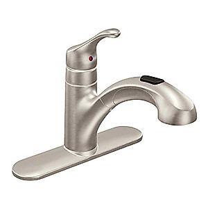 Moen, Spot Resist Stainless CA87316SRS Pullout Spray Faucet from the Renzo Collection, Size