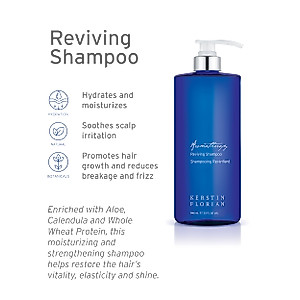 Kerstin Florian Reviving Shampoo | Moisturize & Boost Shine | Aloe and Wheat Protein Detangle & Hydrate Dull Hair | All Hair Types (32 fl oz)