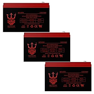 Neptune Repalcement Razor Eco Smart Metro Battery 12V 7AH - 3 Pack