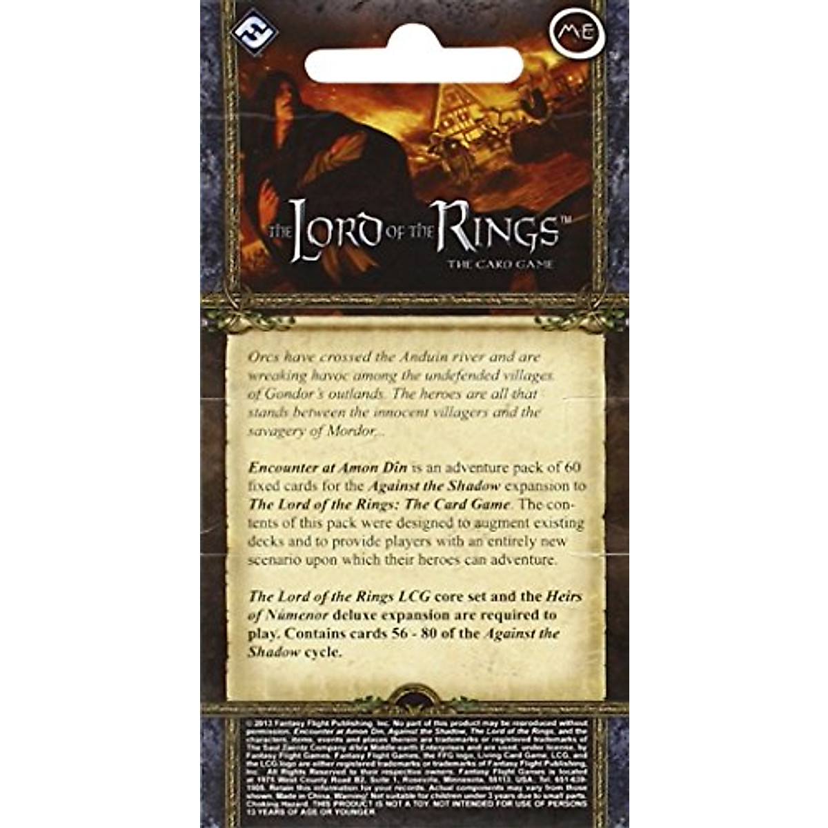 The Lord of the Rings The Card Game Encounter at Amon Din ADVENTURE PACK - Cooperative Adventure Game, Strategy Game, Ages 14+, 1-4 Players, 30-120 Min Playtime, Made by Fantasy Flight Games
