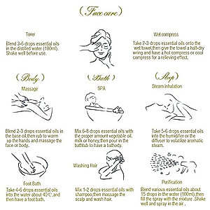 Rainbow Abby Vanilla Essential Oil 100% Pure Organic Plant Natural Flower Essential Oil for Diffuser, Message, Skin Care, Sleep - 10ML