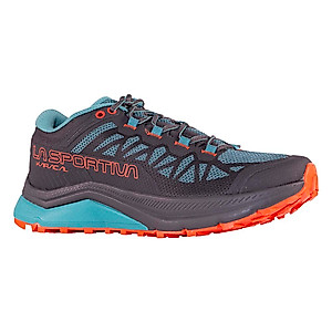 La Sportiva Womens Karacal Trail Running Shoe, Carbon/Lagoon, 9